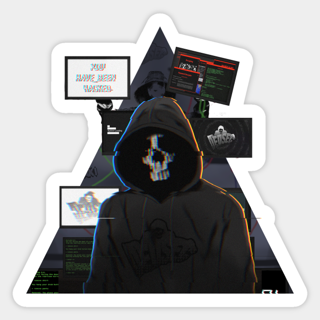Anon Hacker Guy - "DedSec" - Hacker - Sticker | TeePublic